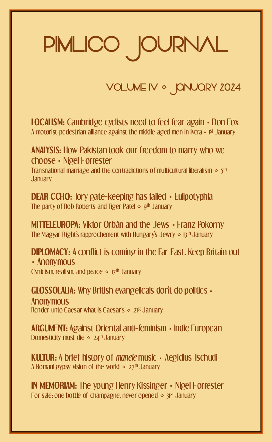 About - Pimlico Journal