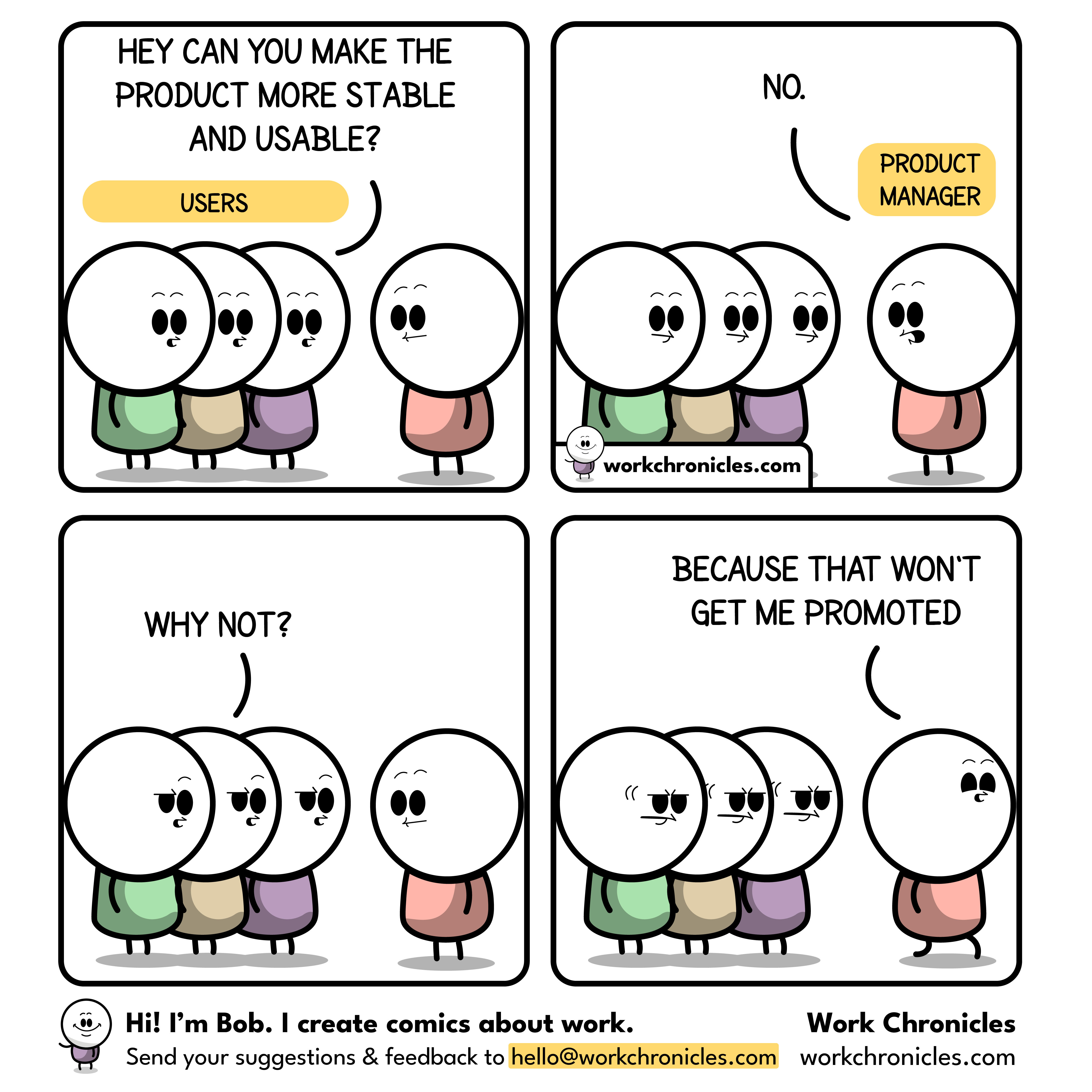 (comic) Promotion Driven Development - Work Chronicles