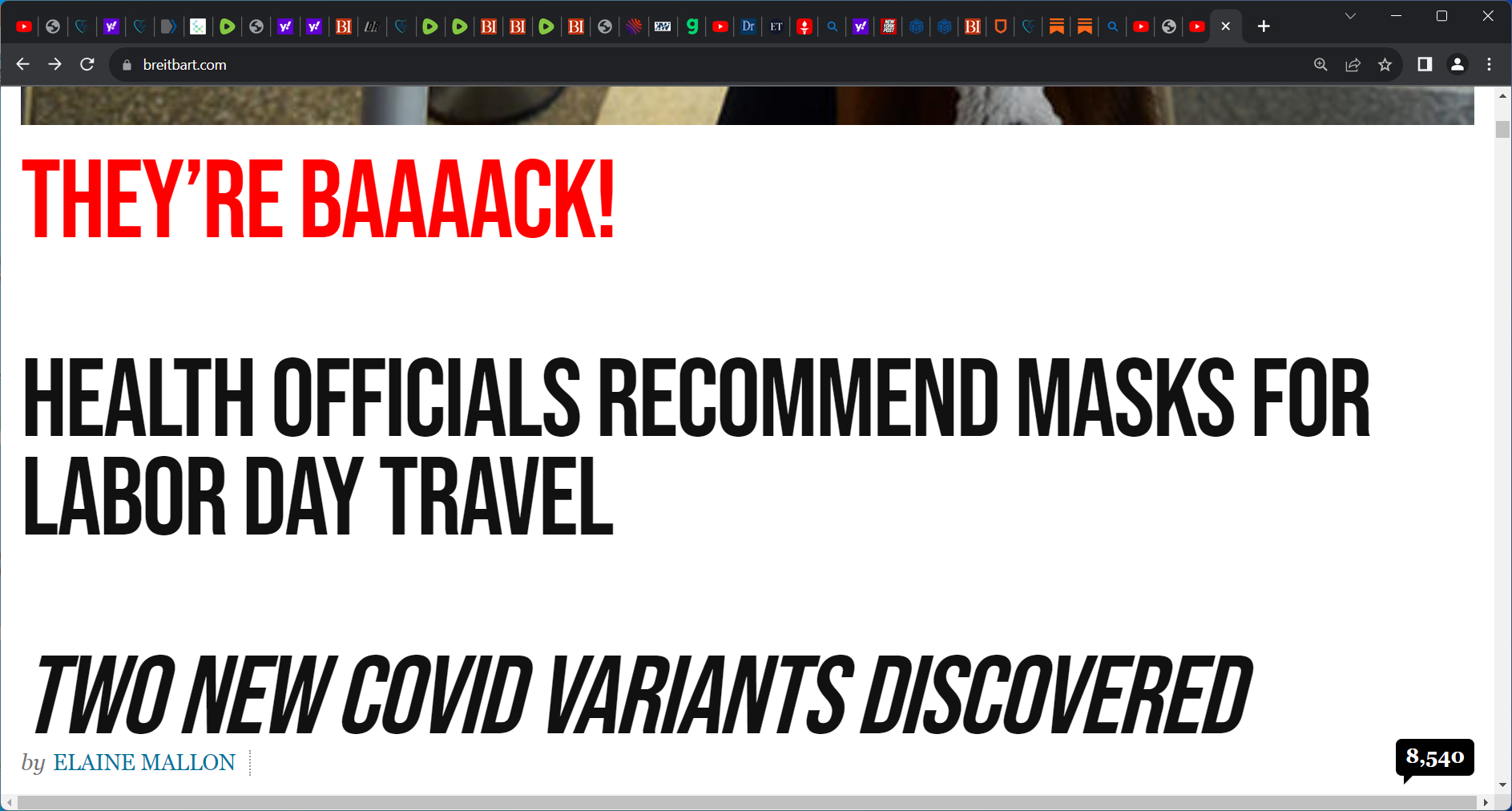 Headlines read para its time to mask up again for the coming fall ...