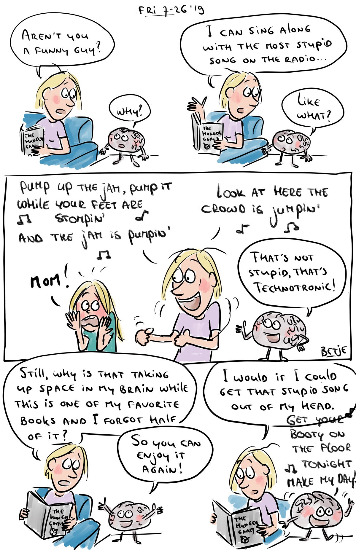 How to draw 'overthinking'? - Betje’s Comics