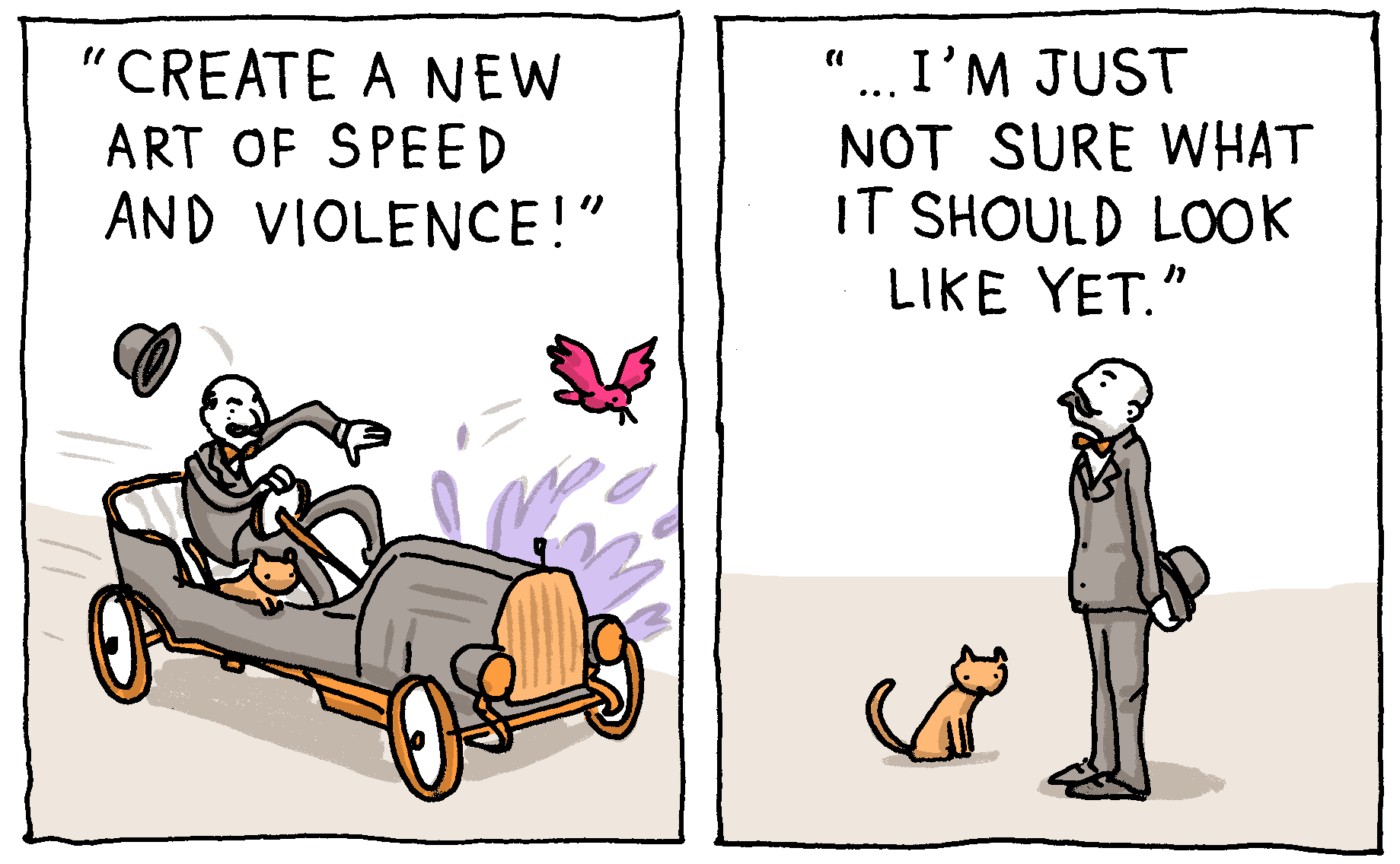 Remembering Futurism - by Grant Snider - Incidental Comics