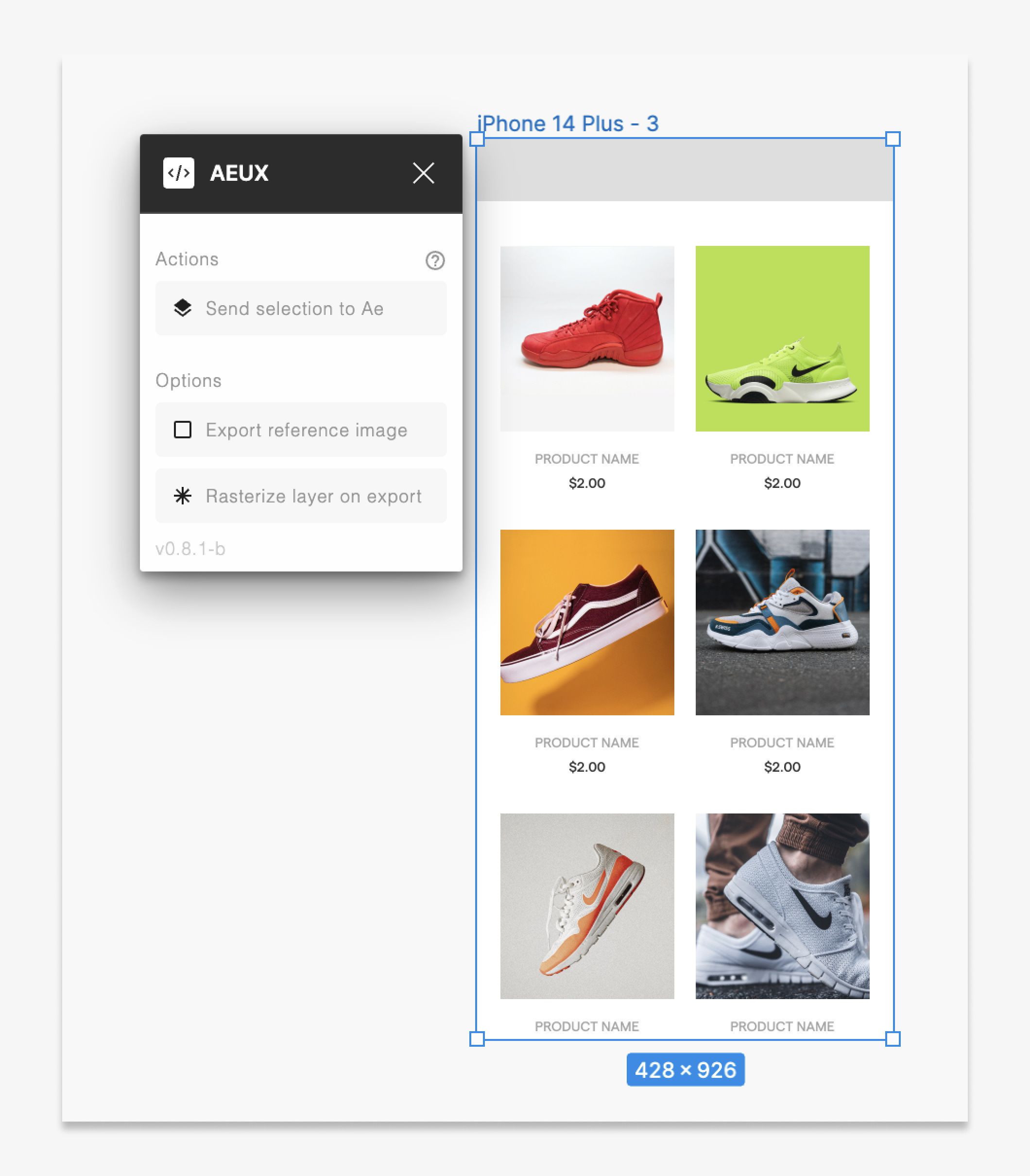 How to Export Designs from Figma to After Effects Using AEUX Plugin