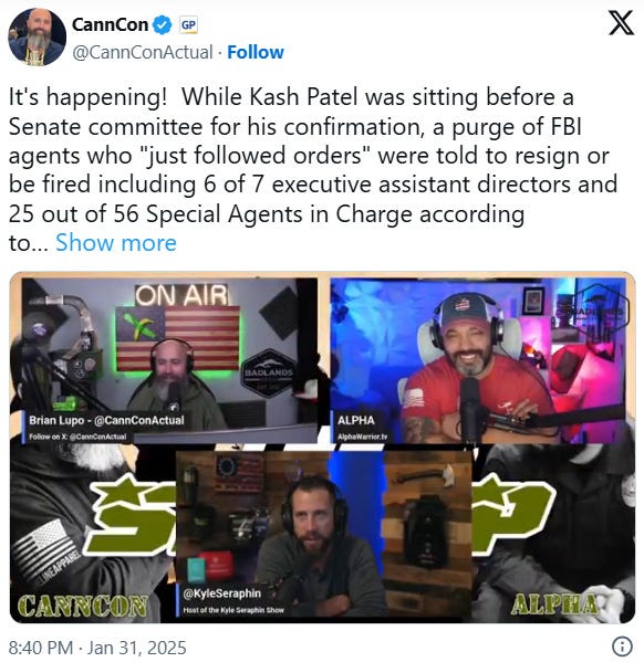 Six Out Of Seven Executive Assistant Directors and 25 Special Agents in ...
