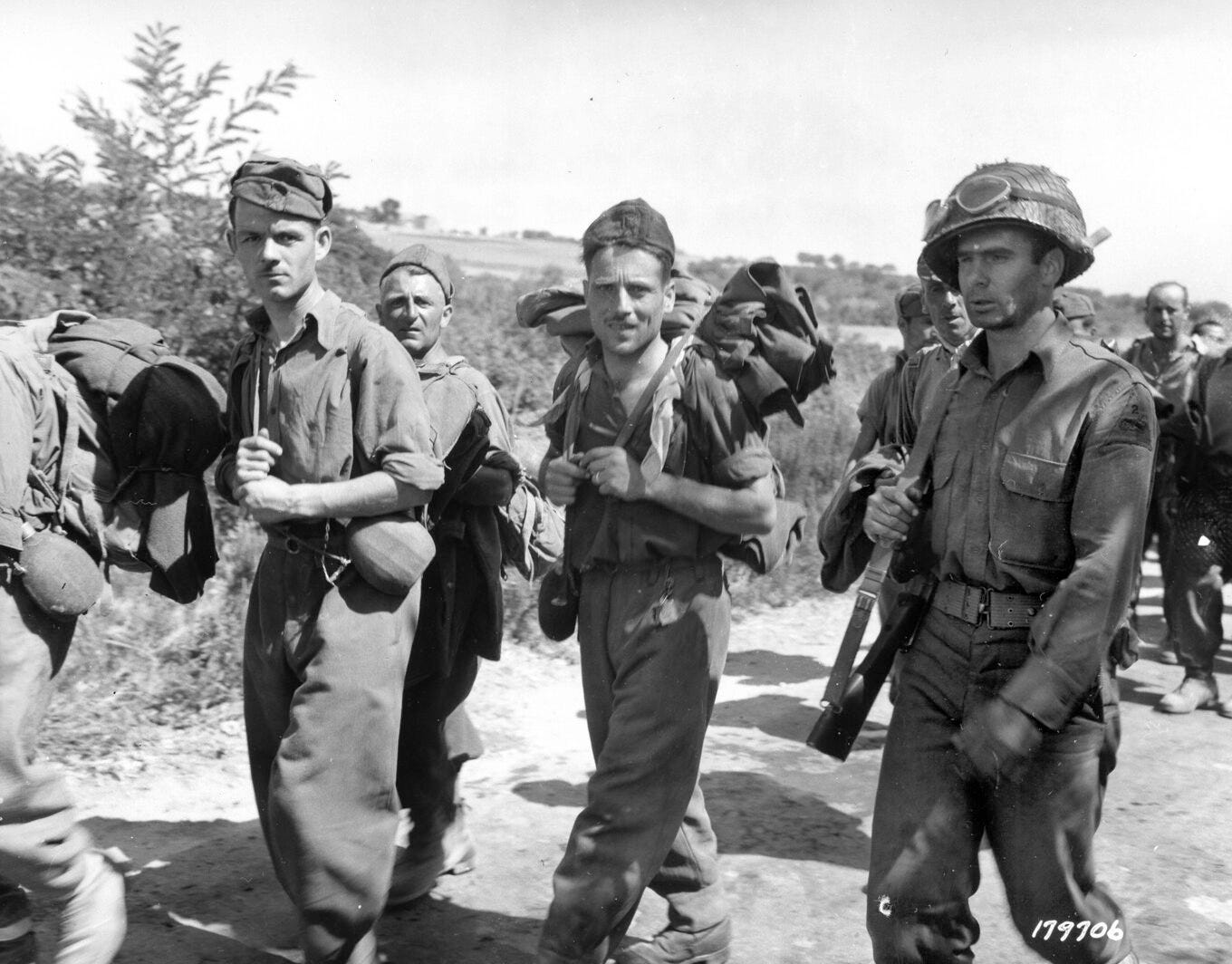 Patton marches into Palermo, Sicily - by Martin Cherrett