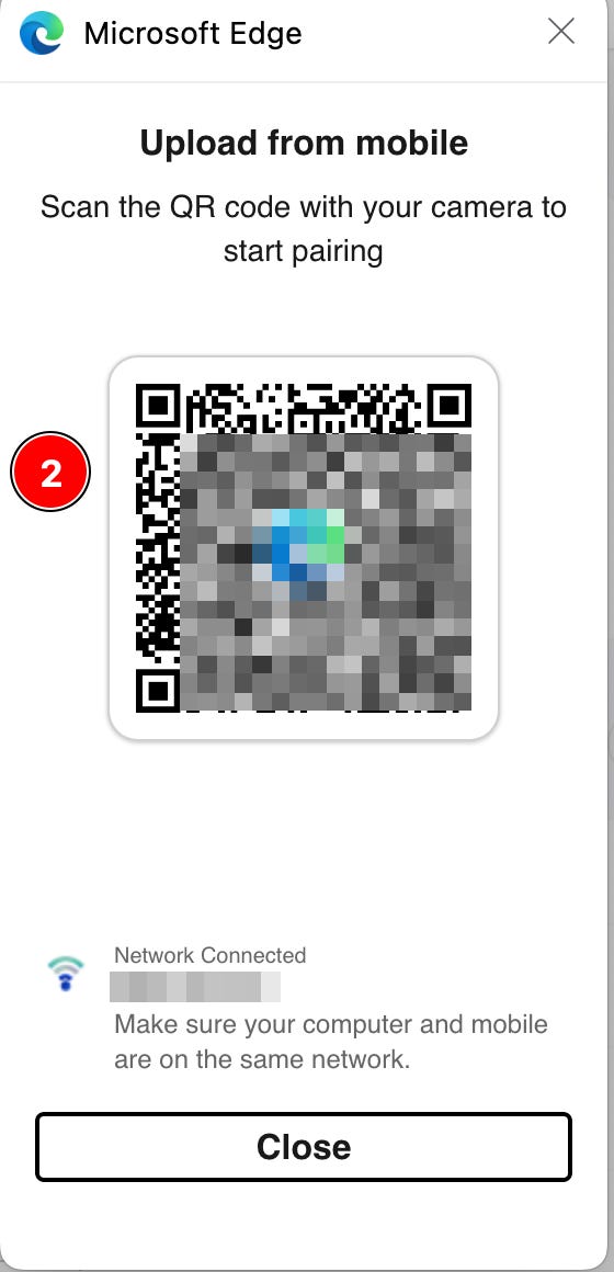 Using Edge Mobile Upload to Move Files from Your Phone to Websites
