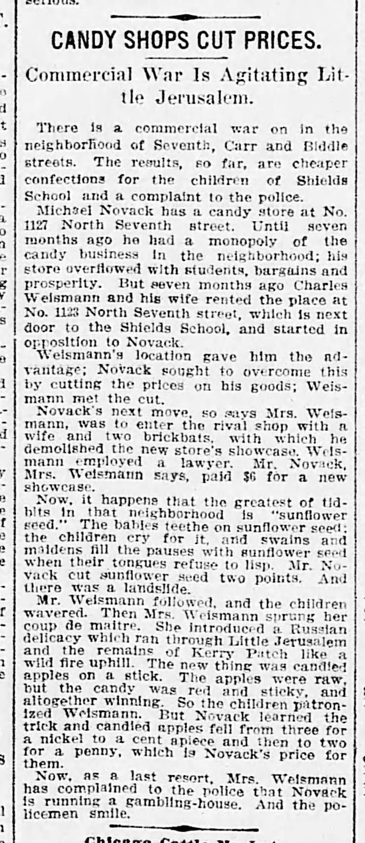 The War Between the Candy Shops - 1900 - by John Newmark
