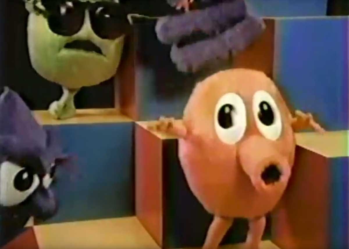 See Live Action Q*bert in this ad for Q*bert the Board Game