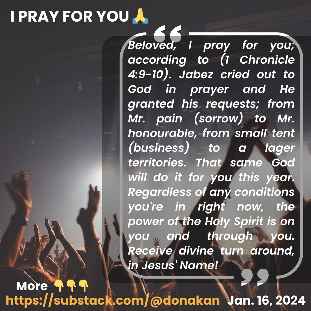 Prayer Thought 🤔 - by Don Akan - Don’s Substack