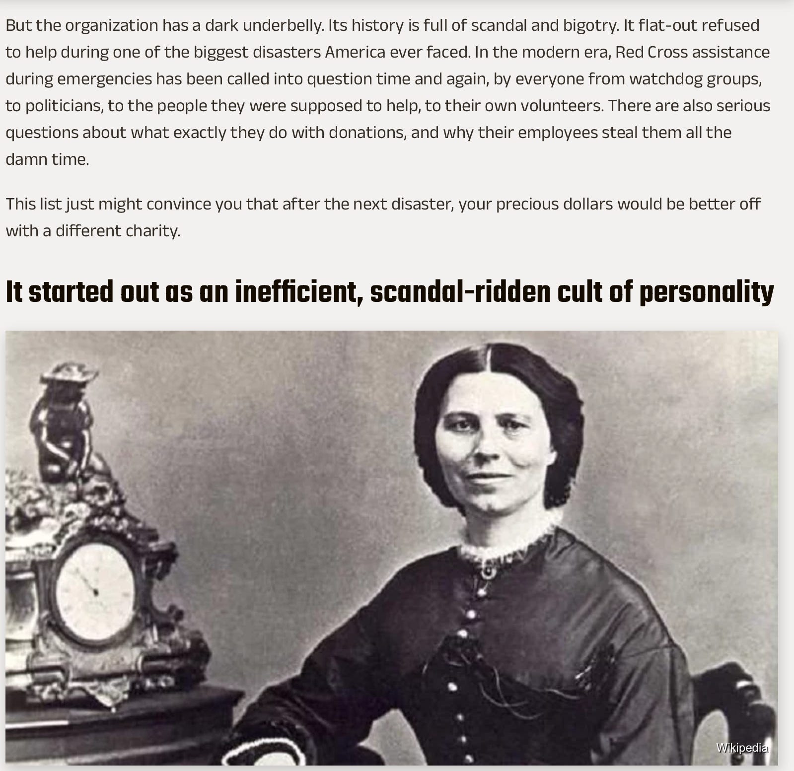 The Untold Truth about of the American Red Cross.