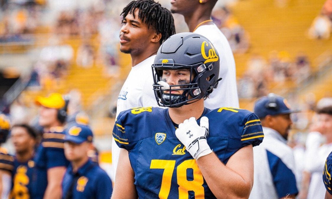 Cal Offensive Lineman Jackson Brown enters the Transfer Portal