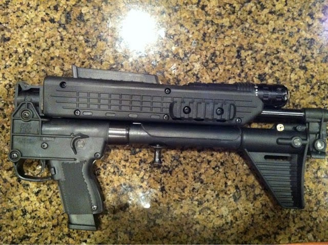 Keltec Sub2000 In Handguard Mounted Laser Modifications - Glock 17/19 ...