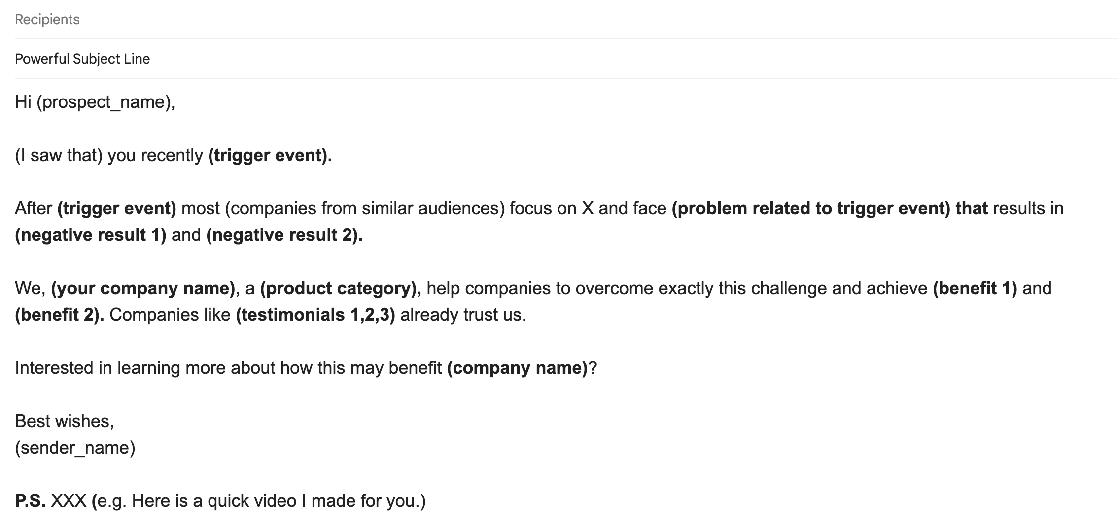 The perfect cold email: TAPSA framework, trigger events & tips on CTAs ...