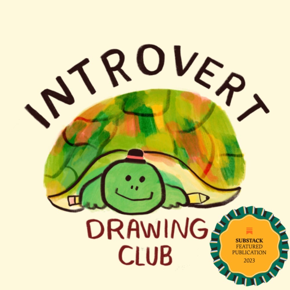 Introvert Drawing Club subscriber chat