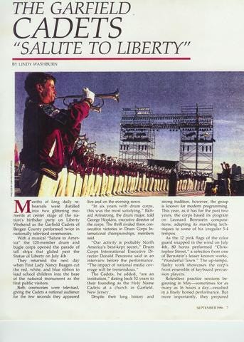 Garfield Cadets perform for the World at the Statue of Liberty