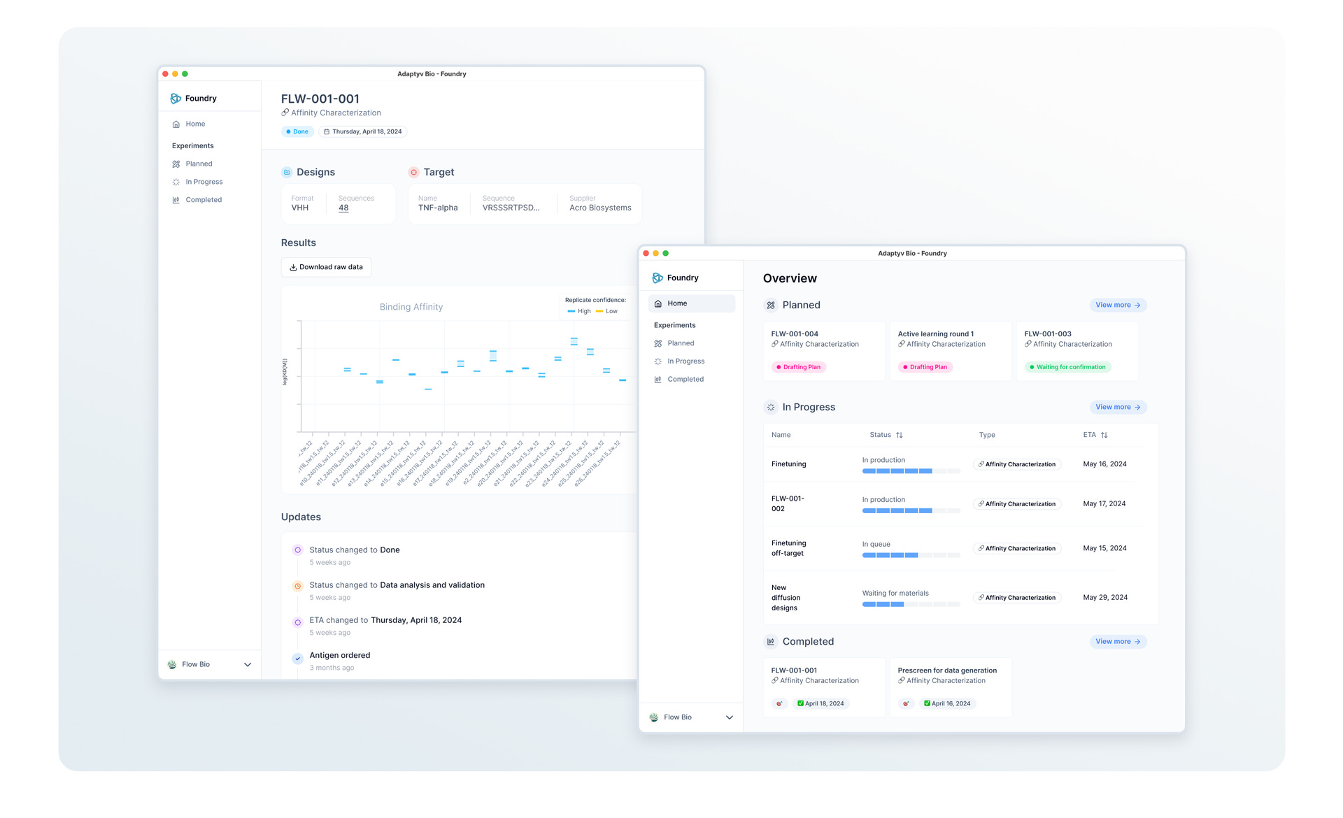 Generate lab data for your AI-designed proteins with just a few clicks at Adaptyv Bio