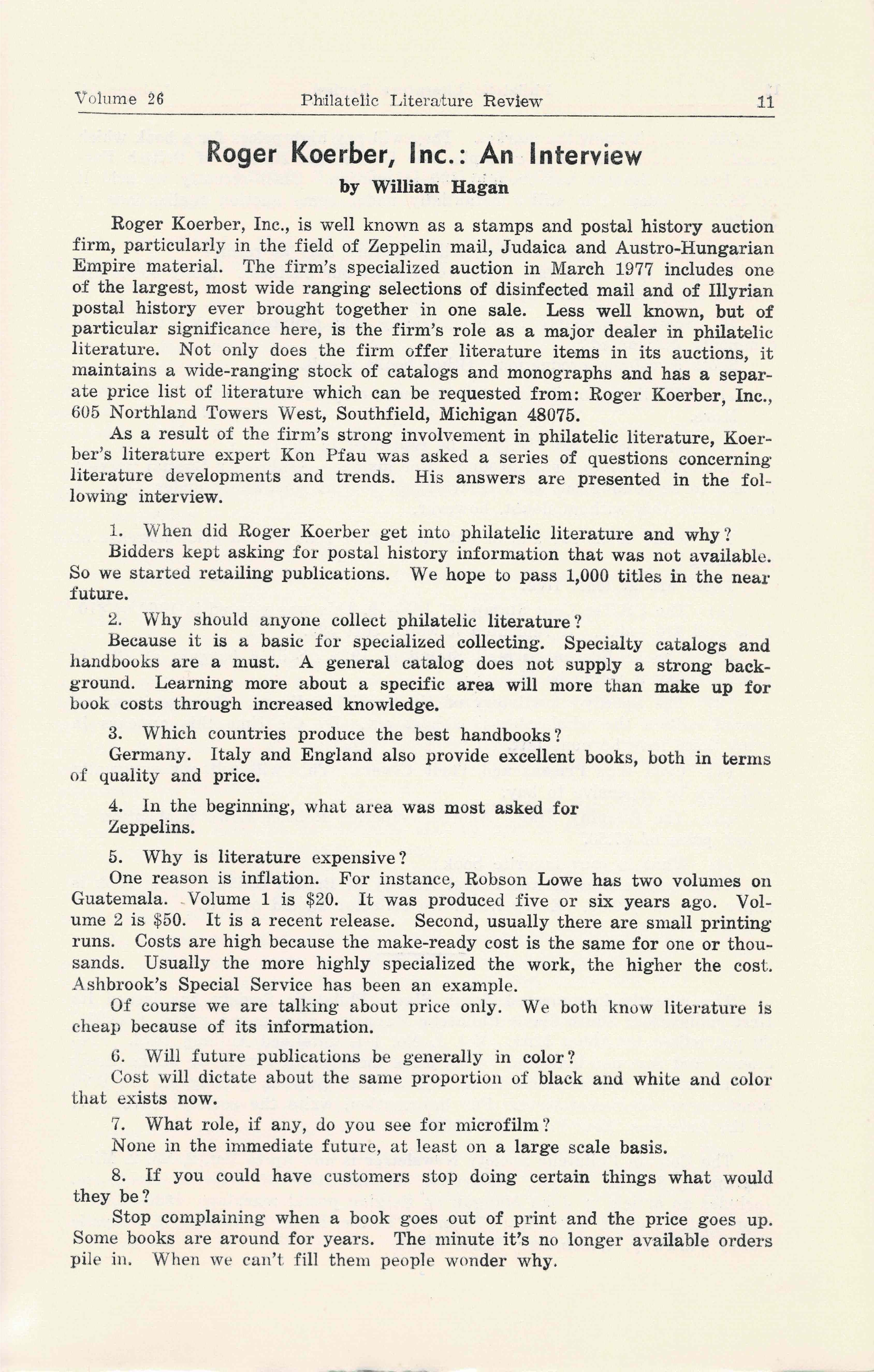 The Bibliophile of Vancouver and Sarasota: William Hagan