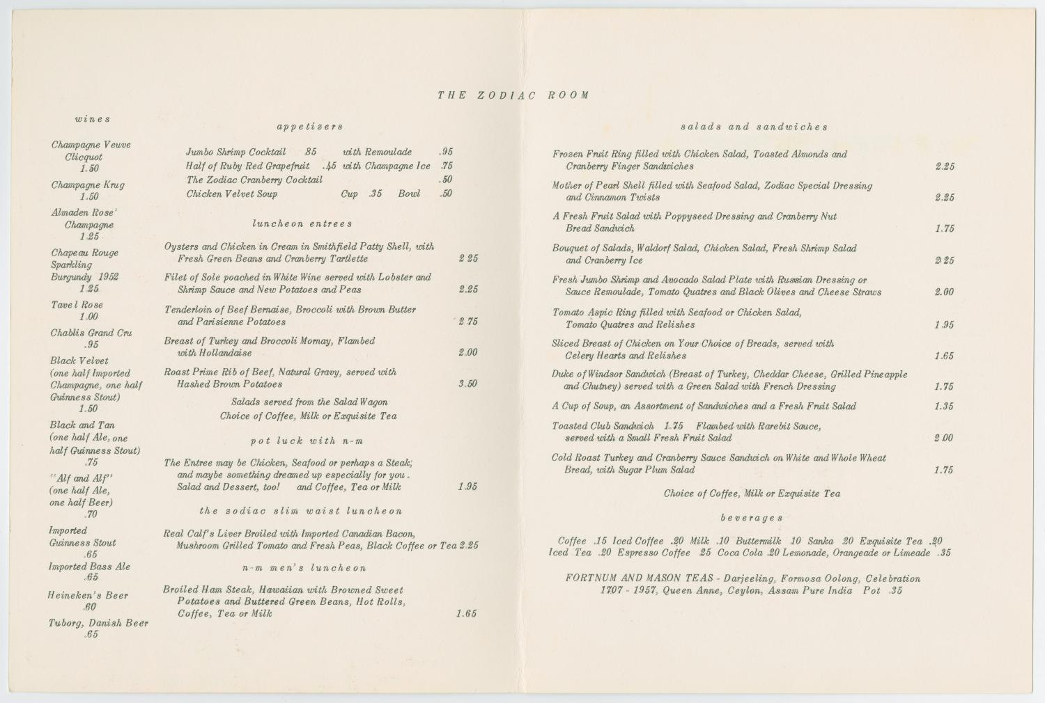 Neiman-Marcus' Zodiac Room: Helen Corbitt and the Creation of Texan Taste