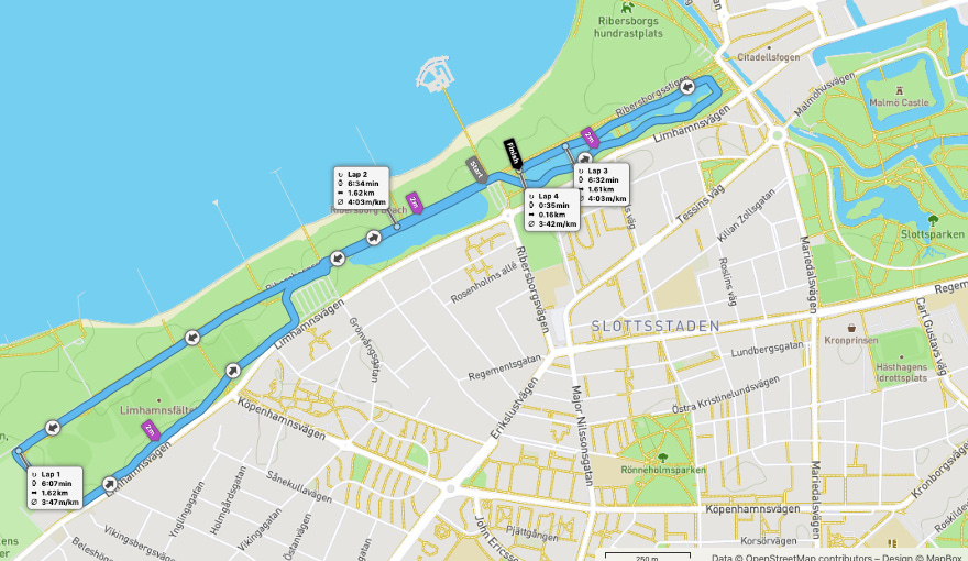 Malmö Ribersborg parkrun, Sweden - by John Matthews