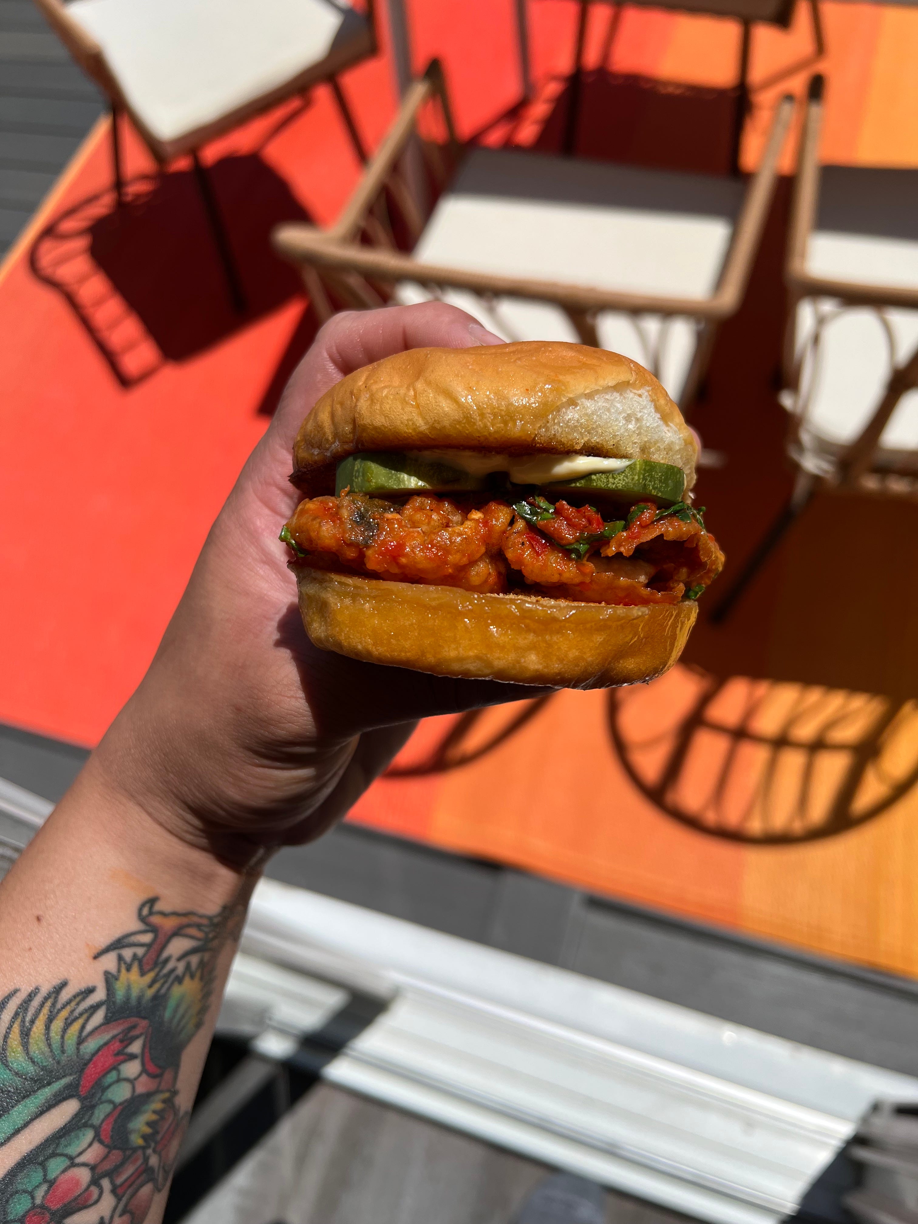 Spicy chicken sandwich - by Chuck Cruz - Chuck