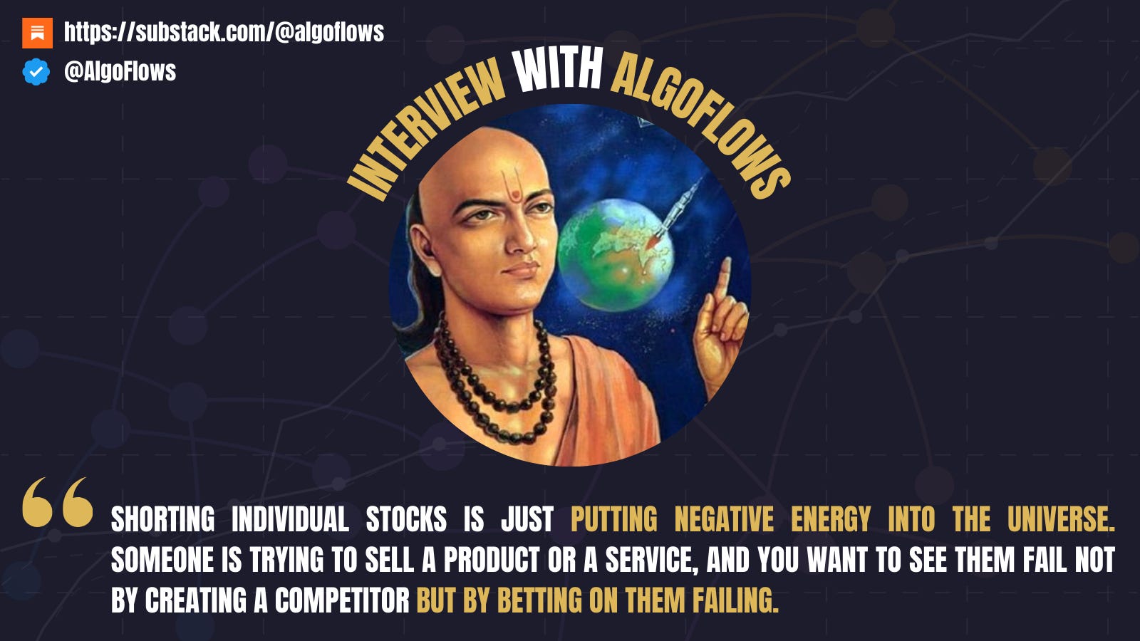 Interview with AlgoFlows - by Retail Capital Trading