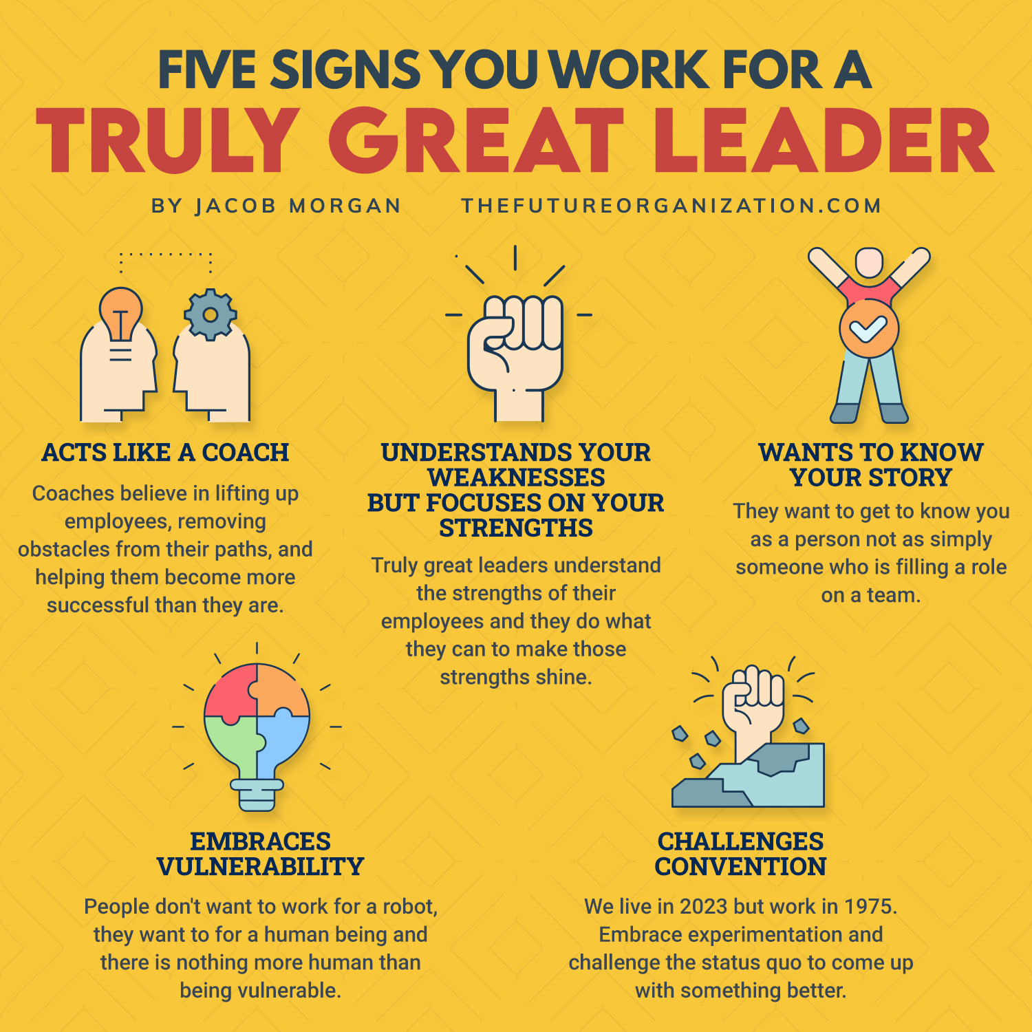 Five Signs You Work For A Truly Great Leader