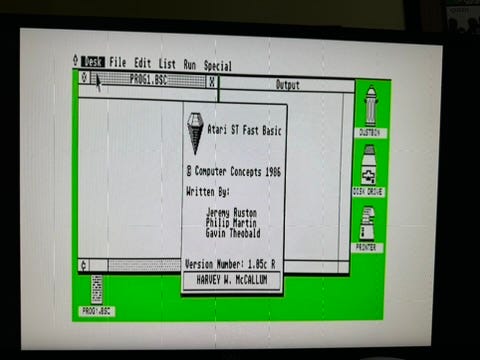Fast BASIC for the Atari ST - by Paul Lefebvre