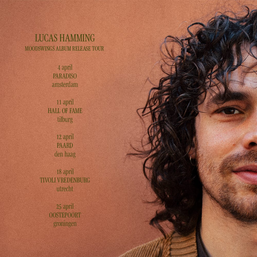 'Moodswings' Clubtour PRE-SALE Tickets - by Lucas Hamming