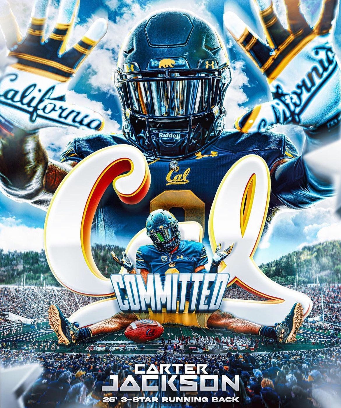 Cal lands its second 2025 RB commit in Carter Jackson, joining Jojo Solis