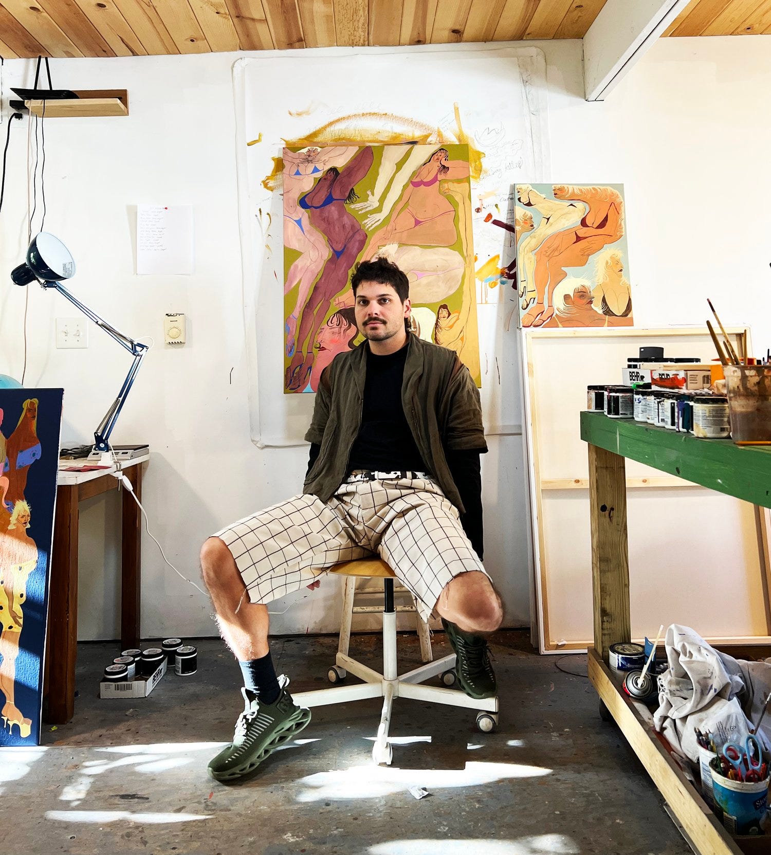 Kevin Sabo, a new star of painting and queer transformative performance