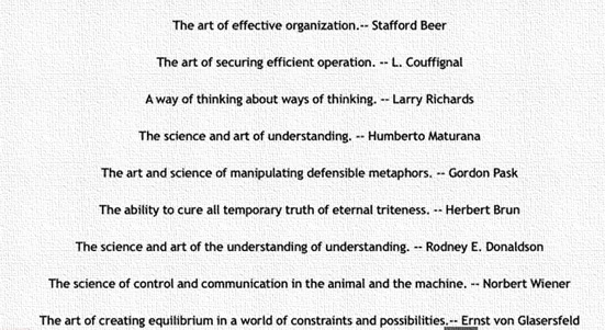 What is cybernetics? - by Tektological҉ - Serendipity