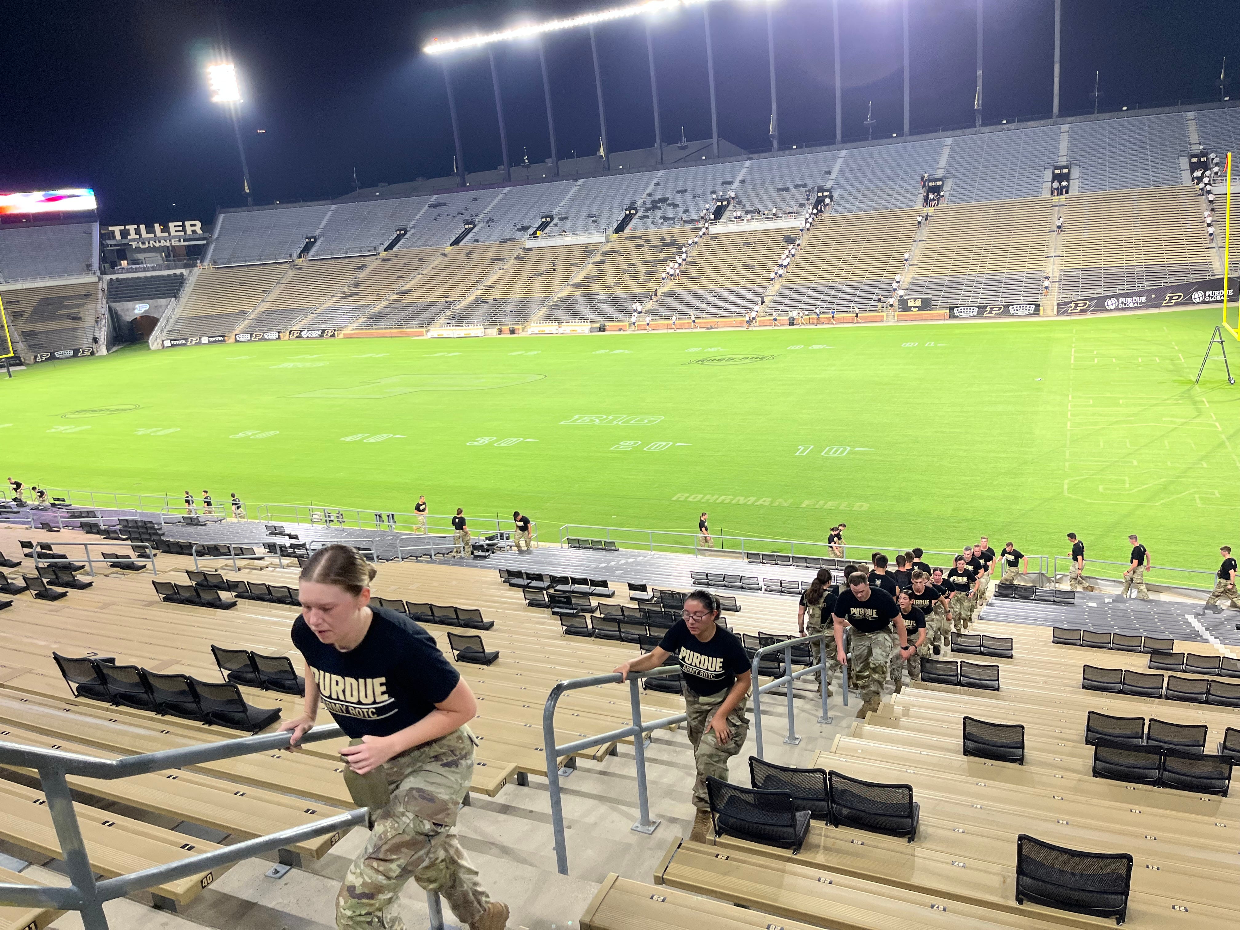 2,200 steps: Purdue ROTC hits Ross-Ade early to honor 9/11