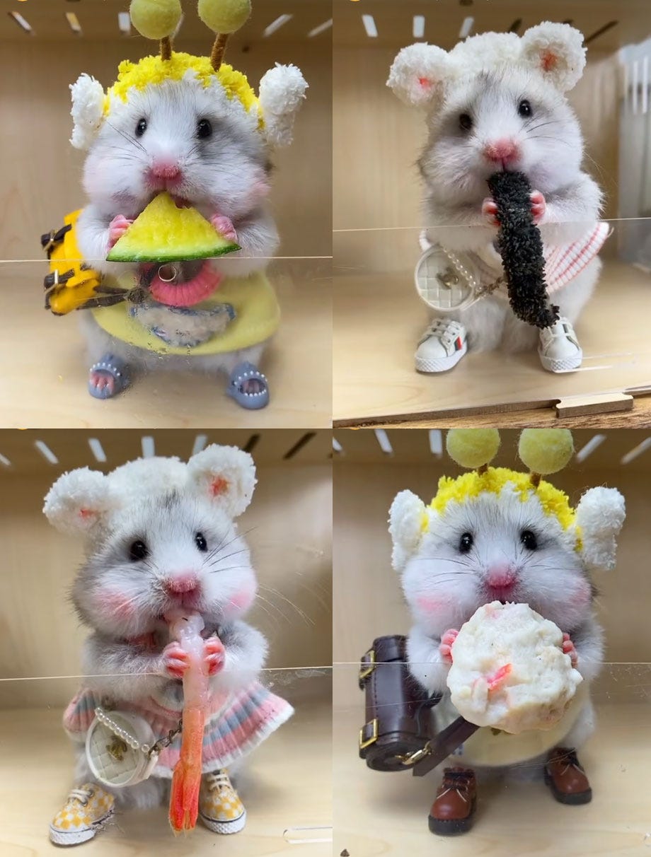 Fancy Hamster Accessorizes - by Martini Glambassador