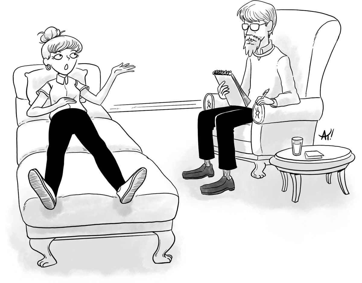 8 "New Yorker" Therapy Cartoons - by Simay Gökbayrak, PhD