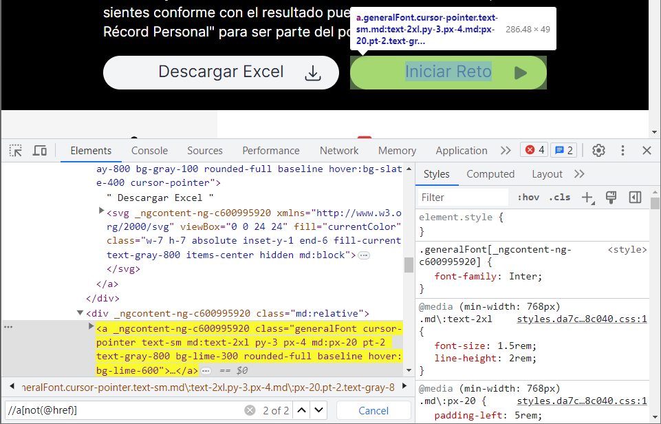 Xpath: Encuentra cualquier elemento en una página web