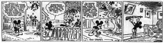 Remember when Mickey Mouse decided to commit suicide?