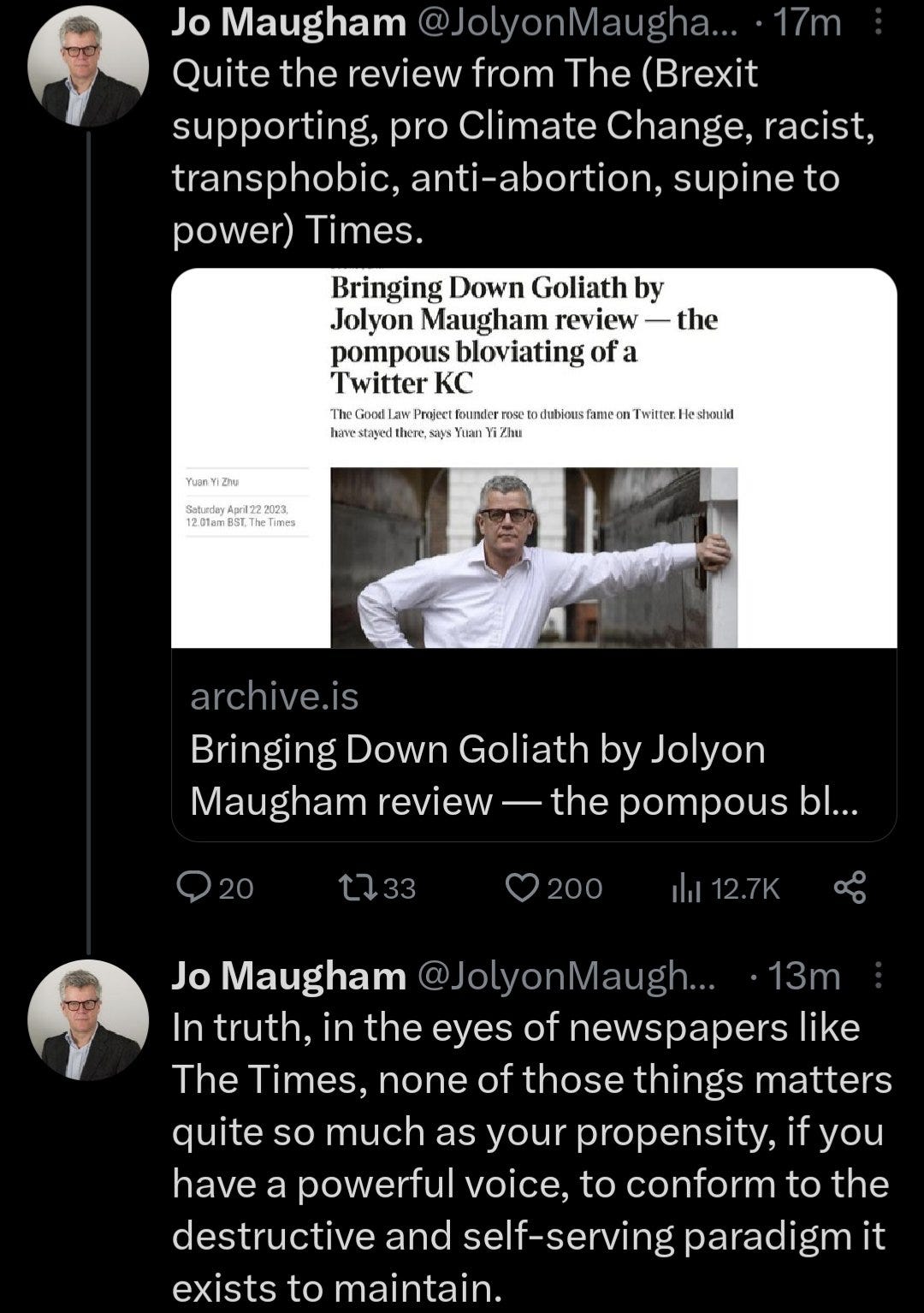 Middle Class Holes 15 - Jolyon Maugham - by Gareth Roberts