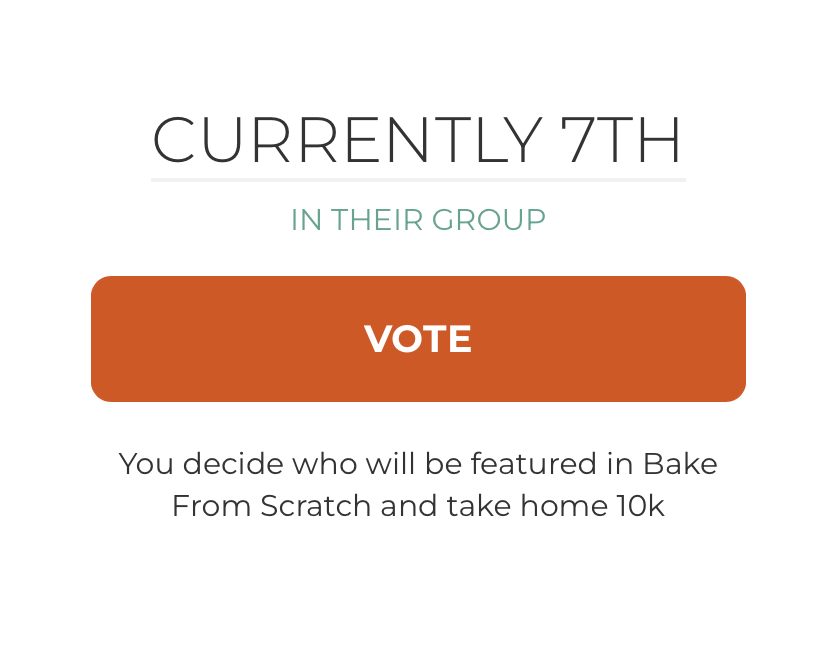 Why I never join the Greatest Baker contest or other similar contests ...