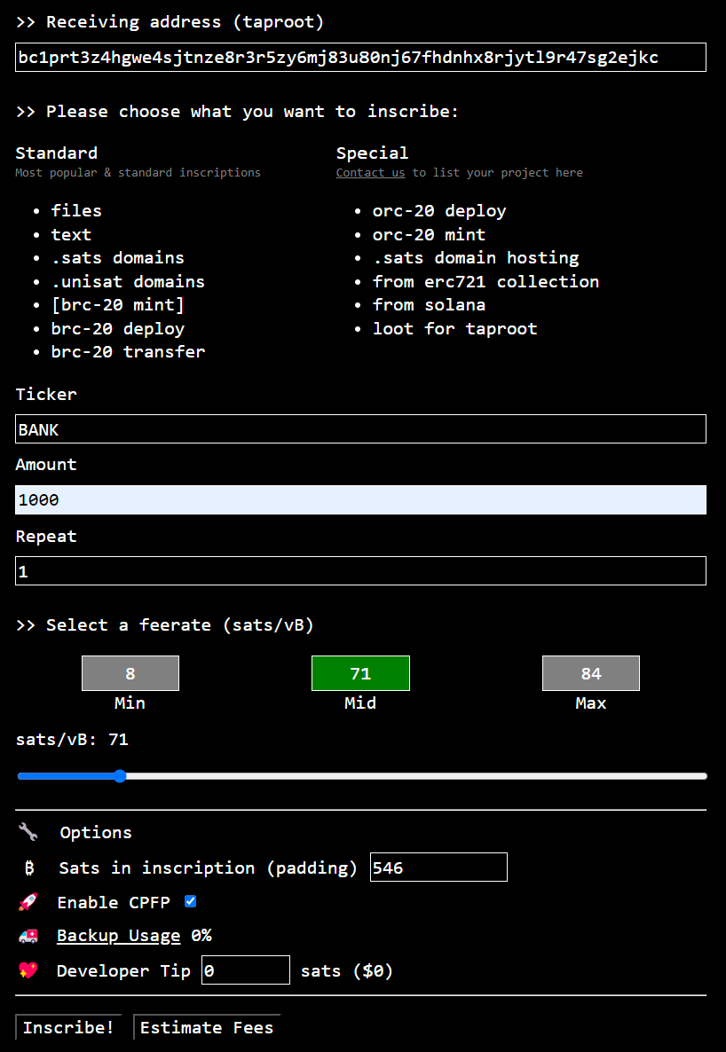 Mainnet Guide - BRC-20 - DefiCalendar Newsletter