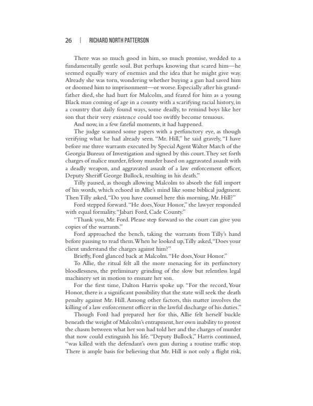 Continue Reading Trial From Richard North Patterson Today!