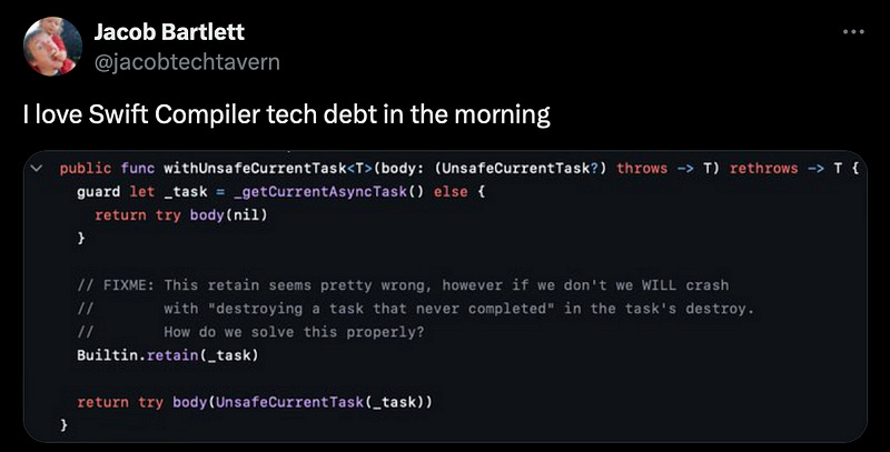 Apple is Killing Swift - by Jacob Bartlett