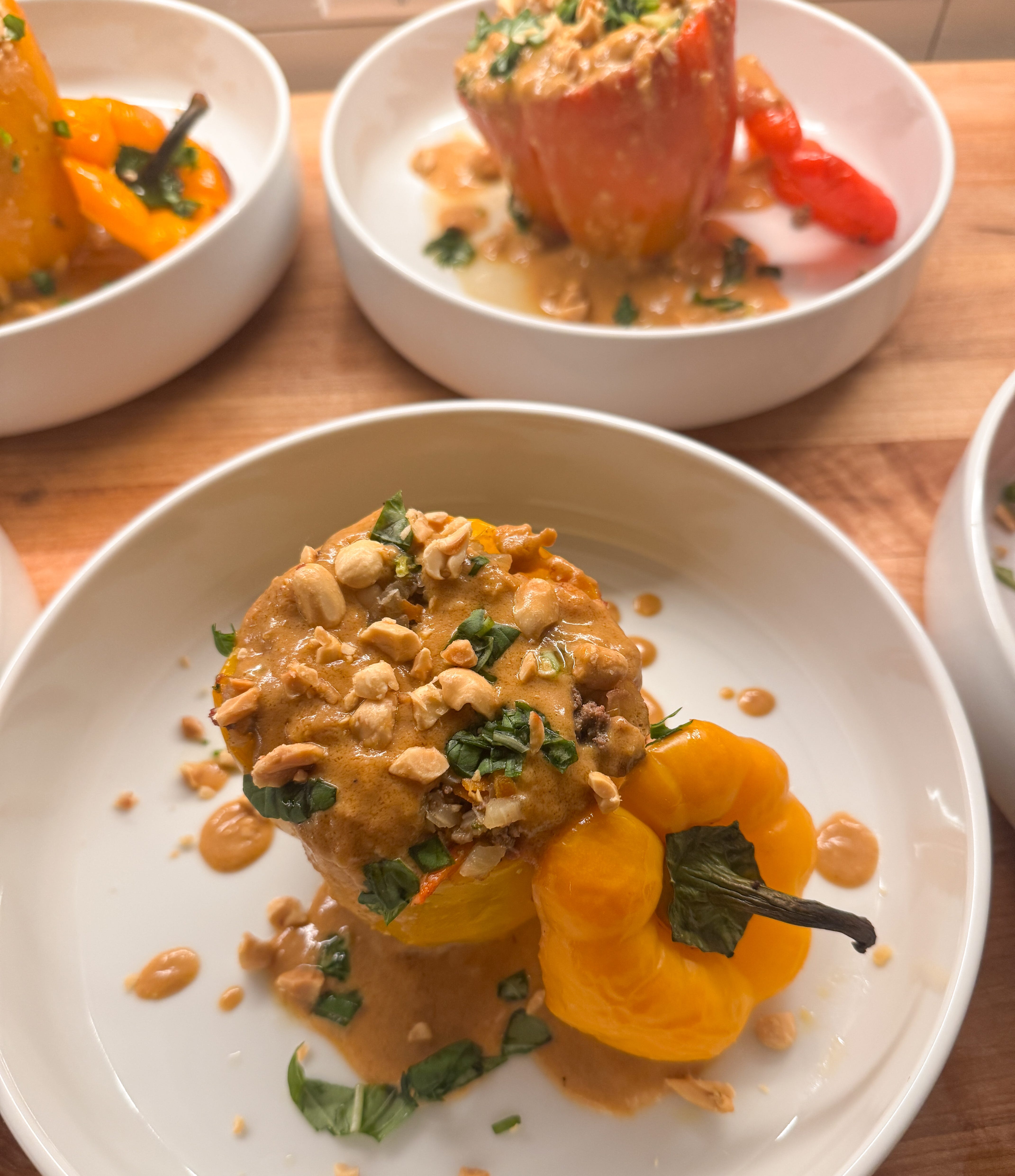 Curry Stuffed Peppers & 2 New Granola Variations