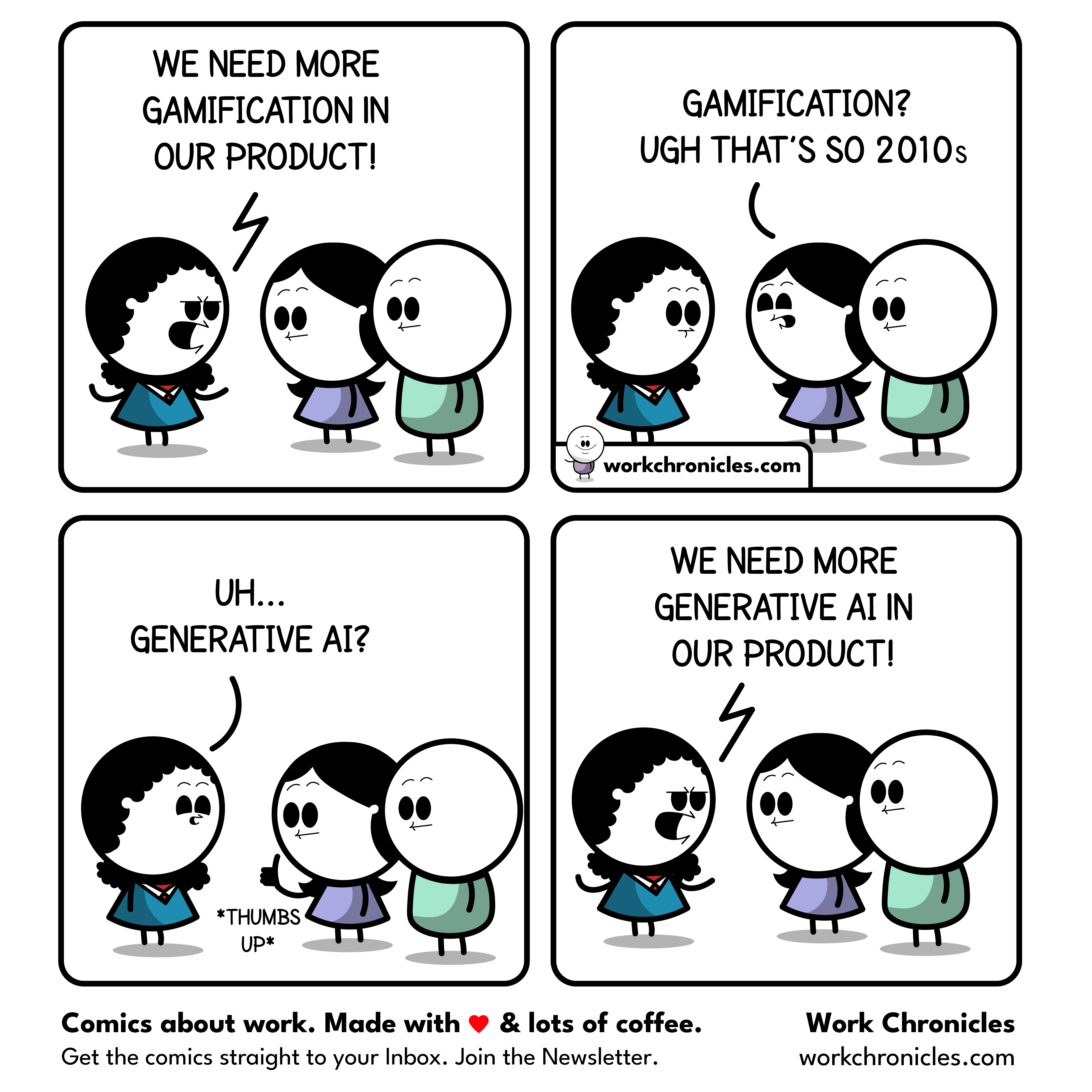 (comic) Keeping up with the times - Work Chronicles