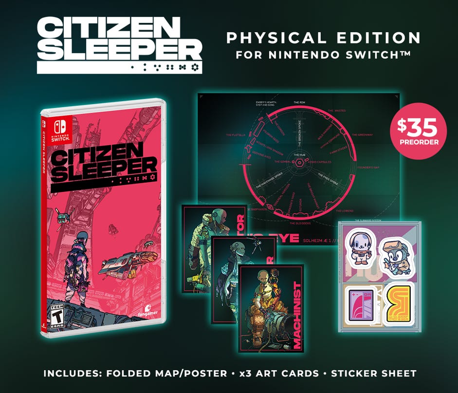 Citizen Sleeper goes physical!