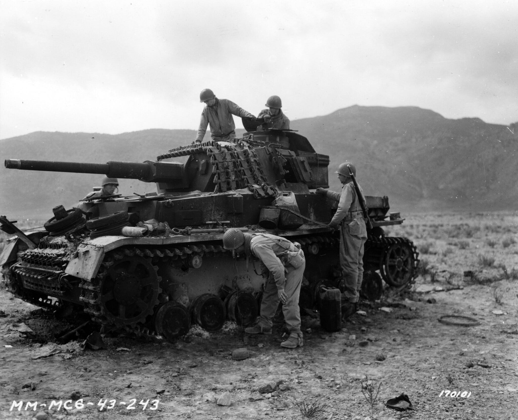 The well supplied US Army in North Africa