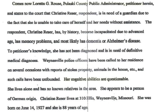 The Definitive Dossier of Loretta Rouse, Public Administrator for ...