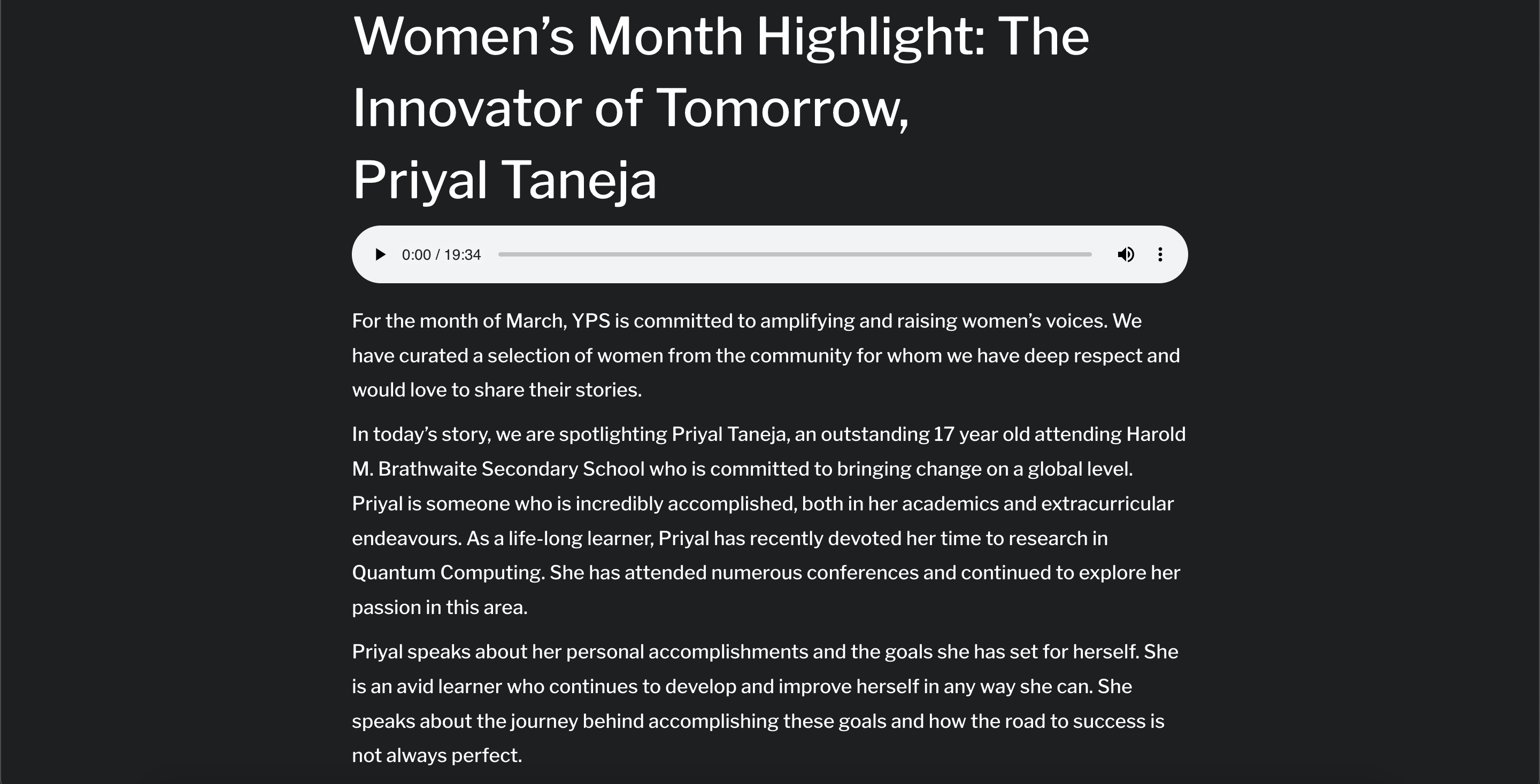 Growth is an Iterative Process - by Priyal Taneja