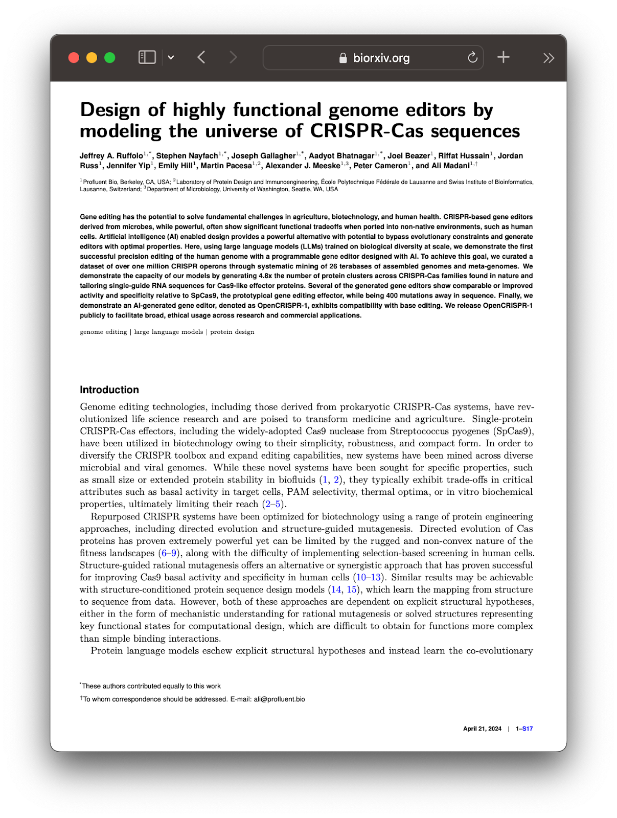 Introducing OpenCRISPR 🧬