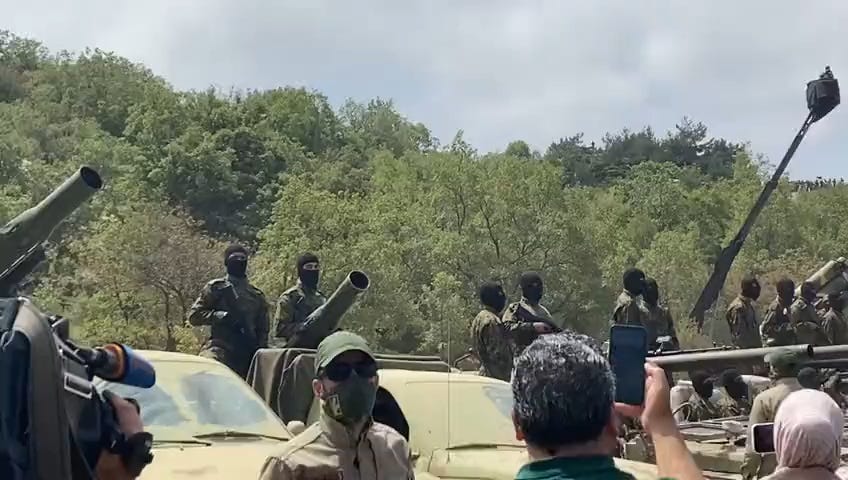 Weapons Used by Hezbollah During Military Exercise in Lebanon