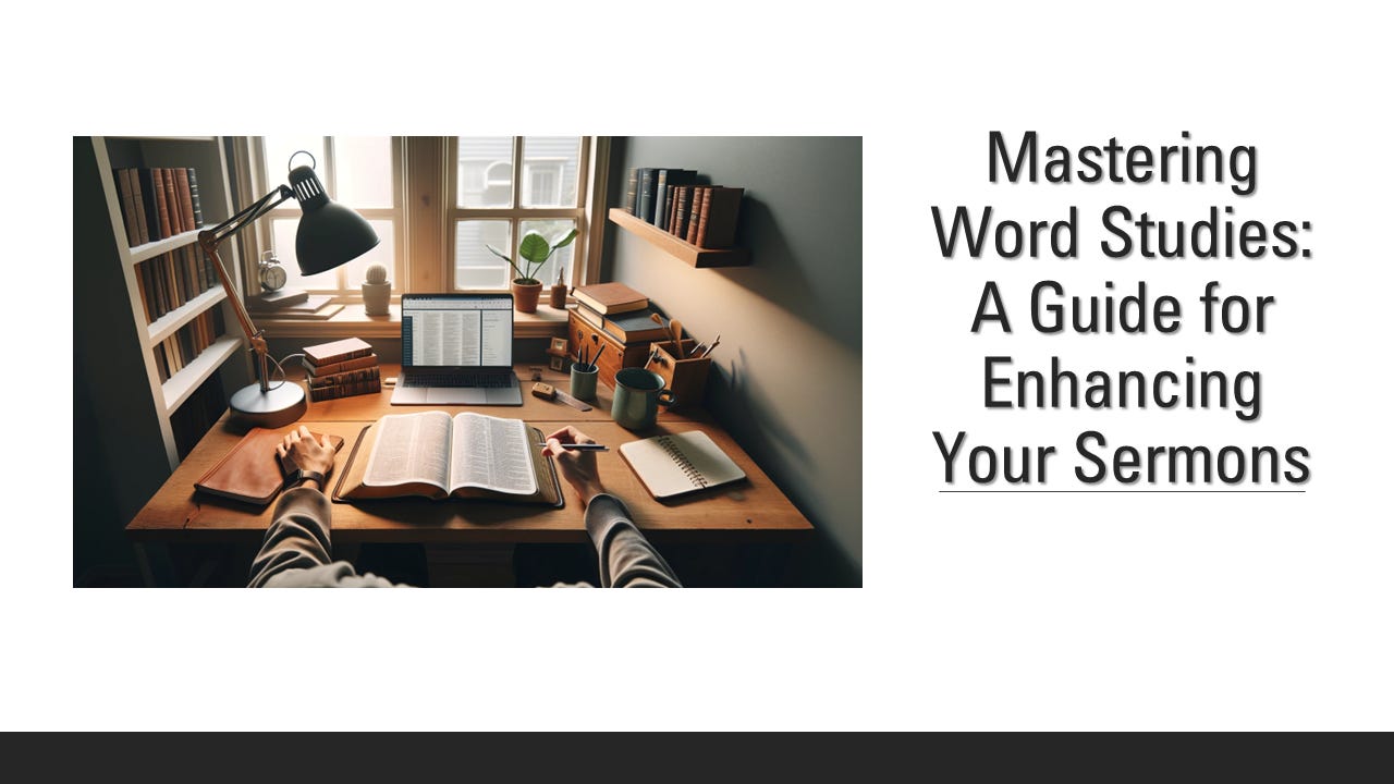 Mastering Word Studies: A Guide for Enhancing Your Sermons