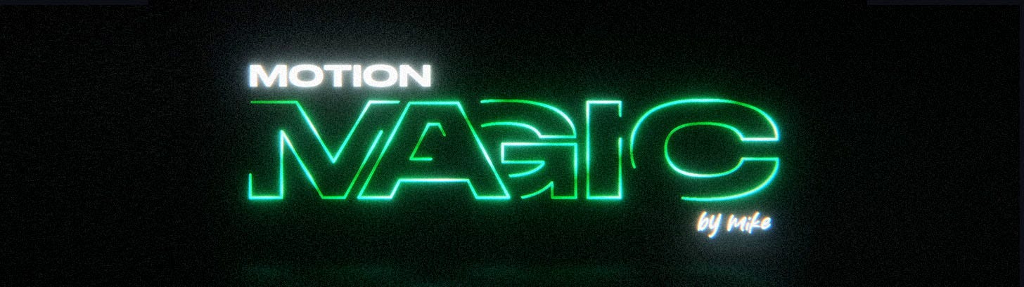 My ”Motion Magic" Course is OUT! - by Michael Nowak